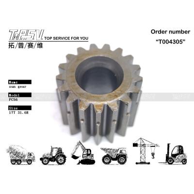China View Image PC56 Excavator Swing 2 Stage Sun Gear  In Excavator Machinery With Steel Material for sale