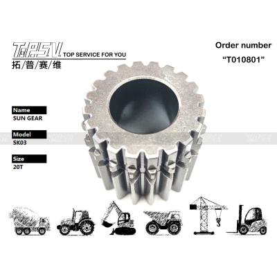 China SK03 Excavator Swing 2 Stgae Sun Gear With High Durability View Image for sale