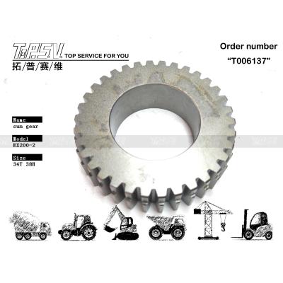 China EX200-2 Excavator Travel 2 Stage Sun Gear Easy To Install With Gear Oil for sale