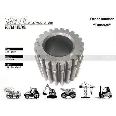 China YN53D00008S010 High Precision SK200-6 Excavator Travel 2 Stage Sun Gear for Heavy Duty Construction Machinery for sale