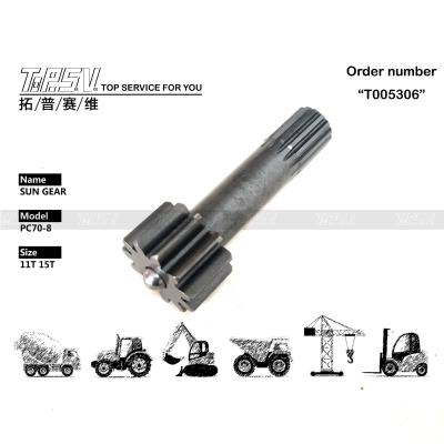 China Excavator Sun Gear for PC70-8 Black Planetary Reducer for sale