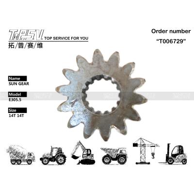 China 198-5013 Compatibility E305.5 Excavator Travel Sun Gear for Different Excavator Models for sale