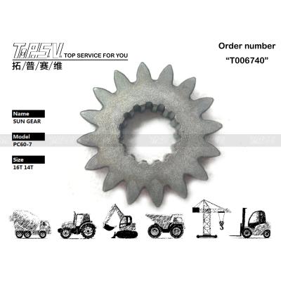 China TZ507D1006-00 PC60-7 Excavator Travel Sun Gear for In Excavator Machinery Compatibility Compatible With Various Excavator Models Country Of Origin for sale