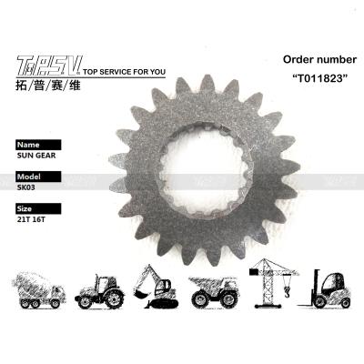 China Hydraulic Motor Drive SK03 Excavator Swing 1 Stage Sun Gear for Machinery Repair Shops Installation for sale