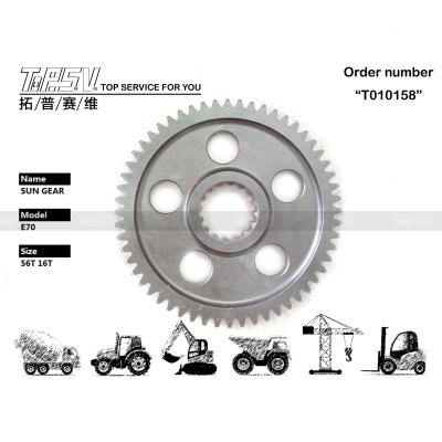 China Planetary Reducer Type E70 Excavator Swing Sun Gear Reducer Gear Parts with High Durability for sale
