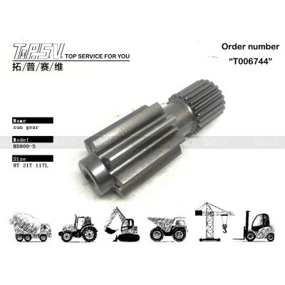 China Black Color HD800-5 Excavator Travel Sun Gear Drive Motor for Easy Installation and Heavy Machinery for sale