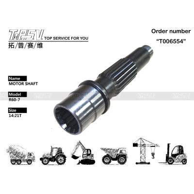 China K9005752A K9005752B XKAY-00565 R60-7 Excavator Travel Motor Shaft Transmission System Excavator Hydraulic Motor Shaft Packing Size Depend On Packing Type for sale