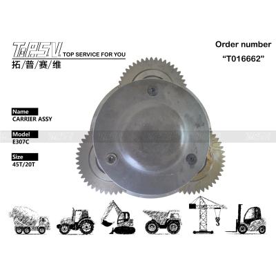 China Steel Heavy Duty E307C Excavator Travel 1 Stage Carrier Assy in Black Color for Heavy-Duty Construction Operations for sale
