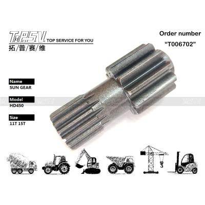 China HD450 Excavator Travel Sun Gear for Various Excavator Models Compatibility with Gear Oil Maintenance in Excavator Transmission System for sale