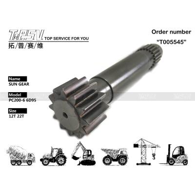China Effortless Installation PC200-6 Excavator Travel 1 Stage Sun Gear Motor for Durable Steel Construction for sale