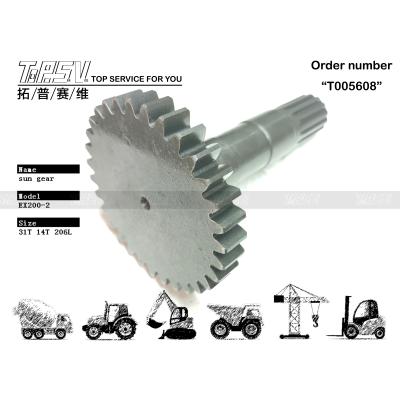 China High Durability EX200-2 Excavator Travel 1 Stage Sun Gear in Black Color from Dependable Distributor for sale