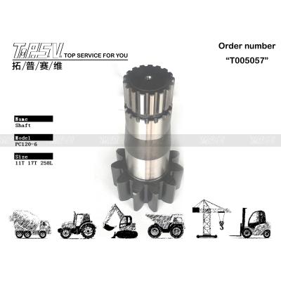 China 203-26-61220 High Durability Other PC120-6 Excavator Swing Pinion Reducer Parts Steel Material Durable Design Long-lasting Construction Steel Construction for sale