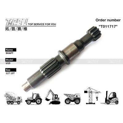China U15 Excavator Transmission Travel Motor Shaft Steel Excavator Travel Motor Parts for Heavy-Duty Applications for sale