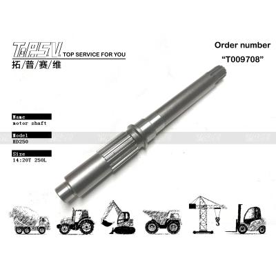 China Black Color Option for High Durability Other HD250 Excavator Travel Motor Shaft Reducer Parts for sale