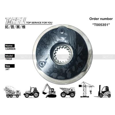 China Color Black TM18 Excavator Travel 1 Stage Planetary Carrier for Energy Mining for sale