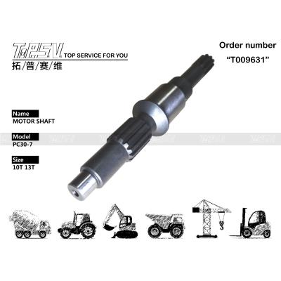 China Hydraulic Motor Drive PC30-6 Excavator Travel Motor Shaft Pump Parts Steel Material Suitable for Robust Hydraulic Systems in Excavators for sale