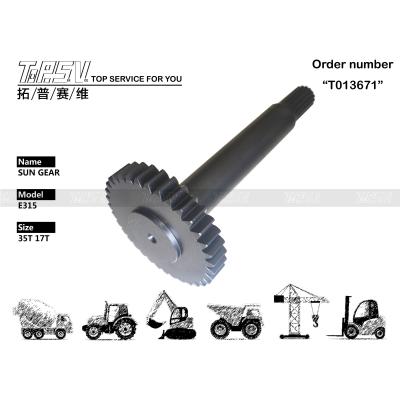 China Machinery Repair Shops E315 Excavator Travel 1 Stage Sun Gear Gear Box Planetary Reducer Heavy Duty Durable Construction Equipment Gearbox Part for sale