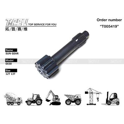 China EX30 Excavator Travel 1 Stage Sun Gear Parts For Travel Drive Excavator Spare Parts for sale