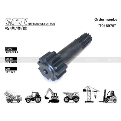 China DEAWOO Excavator Travel 1 Stage Sun Gear Parts For Travel Drive Excavator Spare Parts for sale