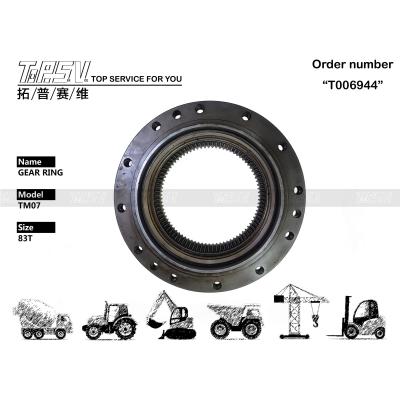 China TM07 Excavator Travel Gear Ring Parts For Travel Drive Excavator Spare Parts for sale