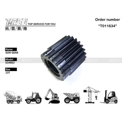 China 418-7161 E349D2 Excavator Swing 2 Stage Sun Gear Parts For Swing Drive Excavator Spare Parts for sale