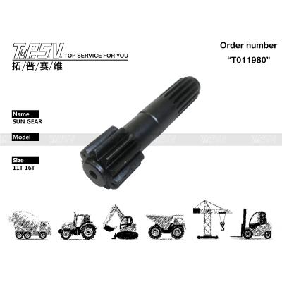 China Excavator Travel 1 Stage Sun Gear Parts For Travel Drive Excavator Spare Parts for sale