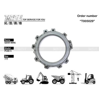 China 20X-26-21180 PC60-5 Excavator Swing Gear Ring Parts For Swing Drive Excavator Spare Parts for sale