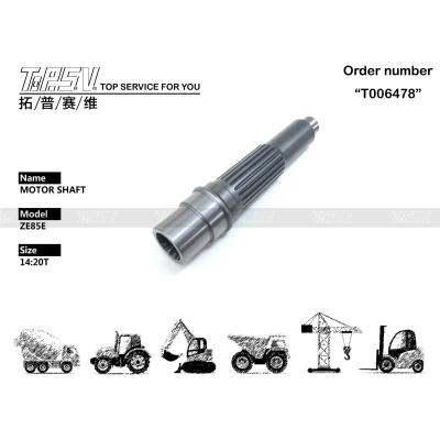 China Customized ZE85E Excavator Travel Motor Shaft Gear Pump for Machinery Repair Shops in Steel Material for sale