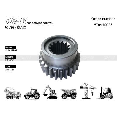 China 570-5850 E336GC Excavator Swing 1 Stage Sun Gear Parts For Swing Drive Excavator Spare Parts for sale