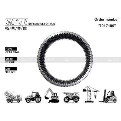 China 569-4288 E336GC Excavator Swing Gear Ring Parts For Swing Drive Excavator Spare Parts for sale
