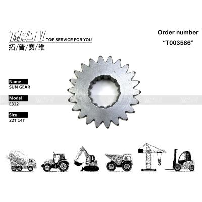China 7I-7627 E312 Excavator Swing 1 Stage Sun Gear For Swing Drive Excavator Spare Parts for sale
