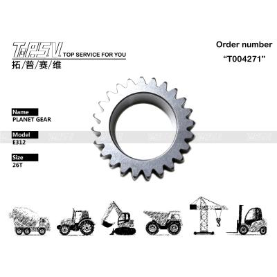 China 7I-7784 Forging Technique E312 Excavator Swing 2 Stage Planetary Gear with Steel Material and View Image Tooth Number for sale