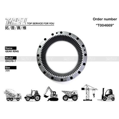 China DH370-7 Excavator Swing Gear Ring For Swing Drive Excavator Spare Parts for sale