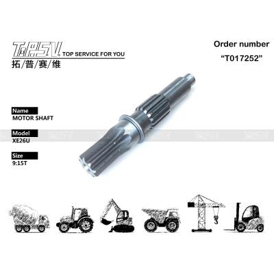 China 860560783 XE26U Excavator Swing Motor Shaft Parts For Swing Drive Excavator Spare Parts for sale
