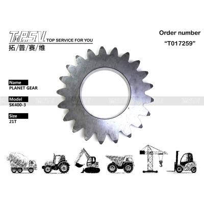 China 2401P1158 SK400-3 Excavator Travel 2 Stage Planet Gear Parts For Travel Drive Excavator Spare Parts for sale