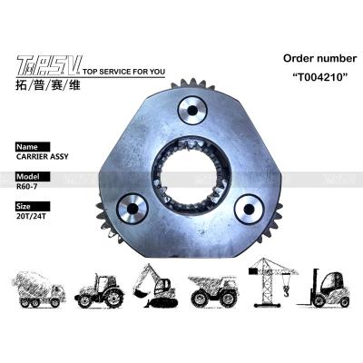 China Black Excavator Planetary Gear Carrier XKBR-00045 For Gear Meshing R80-7 for sale