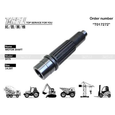 China SY75 Excavator Travel Motor Shaft Parts For Travel Drive Excavator Spare Parts for sale