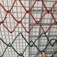 China 8 Foot Waterproof hot dipped Galvanized Plastic Coated Chain Link Fence for sale