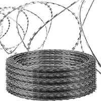 China Hot sale factory product galvanized protect razor barbed wire stainless steel razor wire for fence for sale