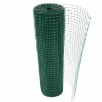 China Low price 6 gauge welded wire mesh fence 4x4 green pvc coated welded wire mesh for sale