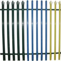 China Customized heavy duty palisade fence panels D and W type head top palisade fencing for sale