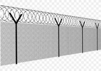 China Anping  Yuanmai  Line Post 60*2mm  Galvanized   and   power  coated  Airport Perimeter Fencing High Security for sale