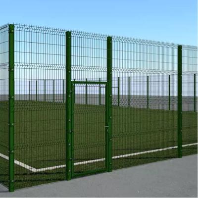 China 3D Curvy  hot dipped PVC coated welded wire mesh fence triangle 3D fence for sale