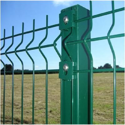 China High Quality 6x6 concrete reinforcing 3d curvy pvc coated welded wire mesh panel fencing for sale