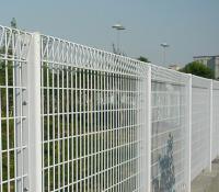 China Roll top fence Triangle Bending BRC welded mesh fencing panels for sale