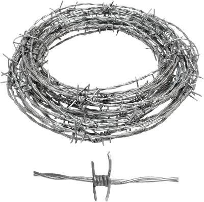 China Heavy Coated Galvanized High Strength Reverse Twisted Barbed Wire Fence Wire for sale