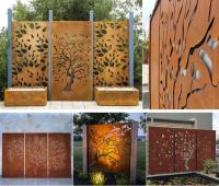 China Decoration Powder Coating Garden Fence Security Fence 2-10mm  Laser Cut Decorative Outdoor Privacy fence for sale