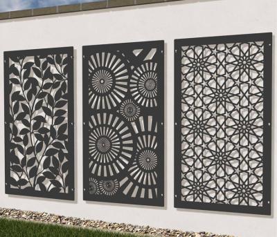 China Indoor laser cut privacy screens room dividers Laser cut metal panels Decorative fence panels Laser cut steel screens for sale
