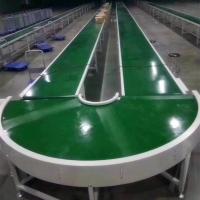 China Black Green White Curve Pvc Conveyor Belt Custom Made FDA Standards for sale