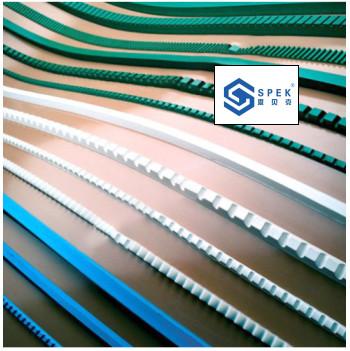 China Custom Industrial Pvc Conveyor Belt Add Guide Bar Heat Resistant for sale